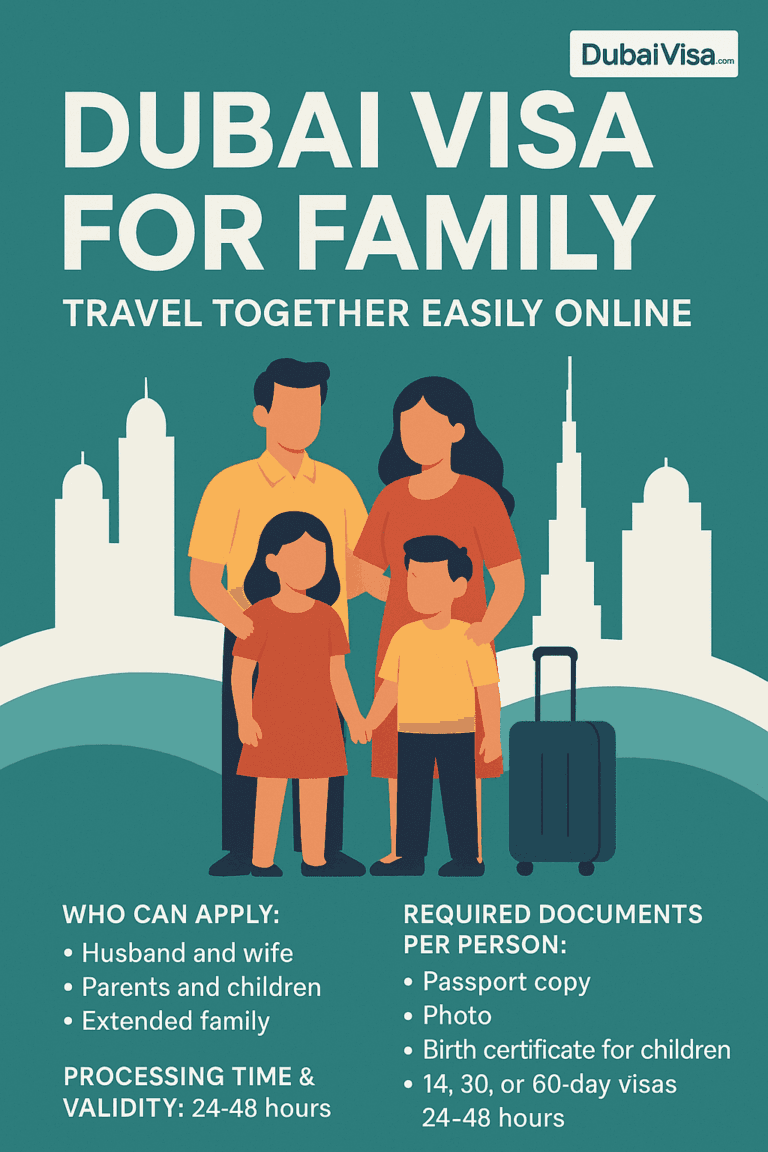 Dubai Tourist Visa for Families 2025 | Complete Guide